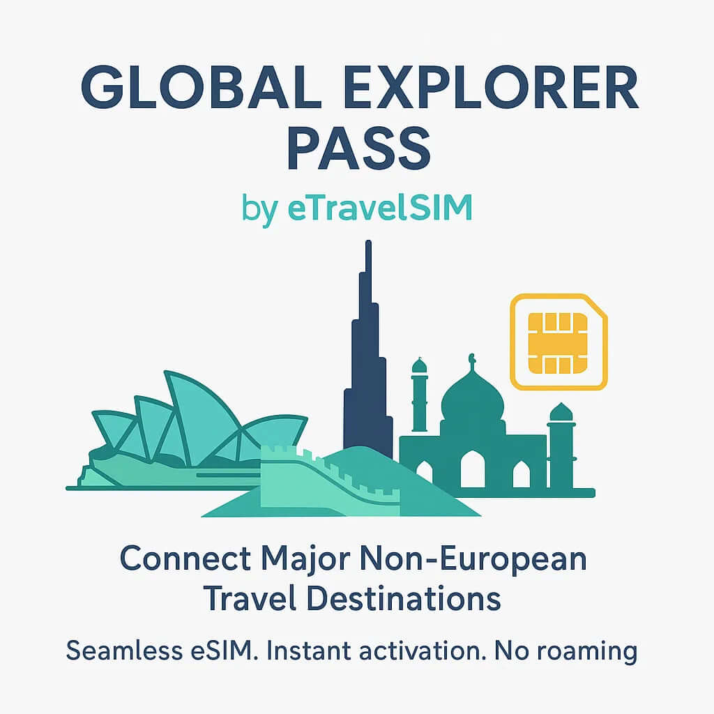 Global Explorer Pass eSIM | 20GB, 30 Days in 18 Countries – ETravelSim
