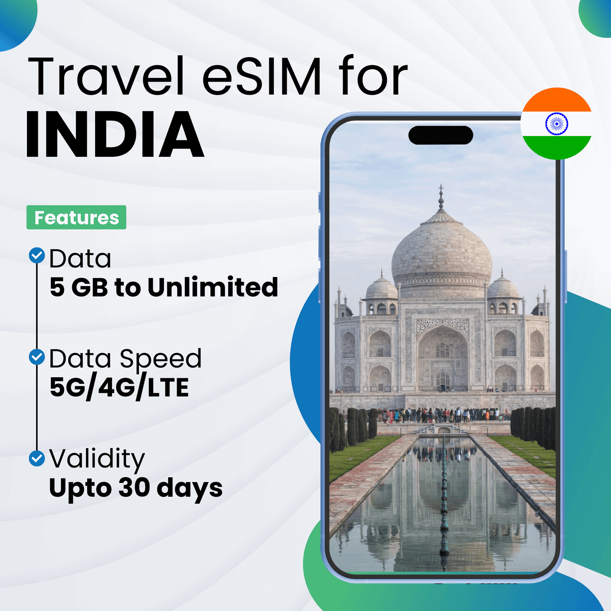 India eSIM with Unlimited Data | High Speed eSIM Plans – eTravelSim – ETravelSim